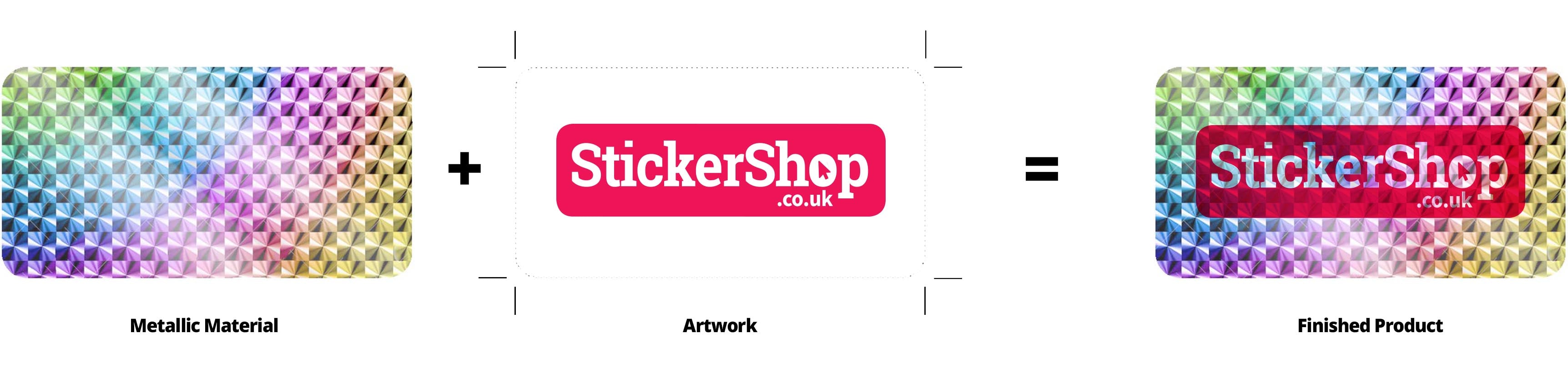 Holographic Mosaic Vinyl Stickers - Die Cut Stickers | StickerShop